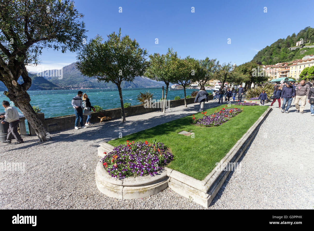 Bellagio lake como promenade hi-res stock photography and images - Alamy