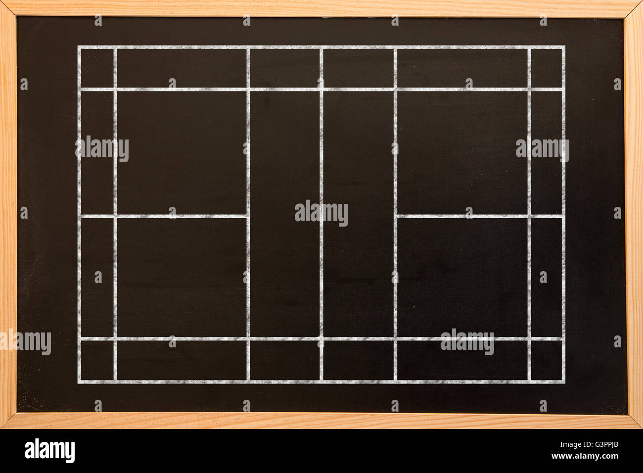 Digital image of tennis field plan Stock Photo - Alamy