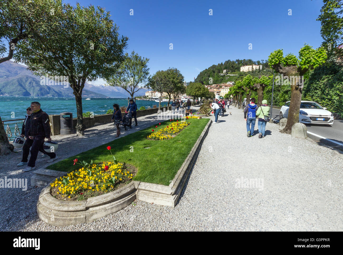 Bellagio lake como promenade hi-res stock photography and images - Alamy
