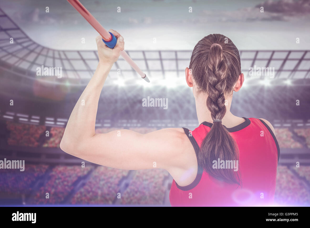 Female javelin thrower hi-res stock photography and images - Alamy