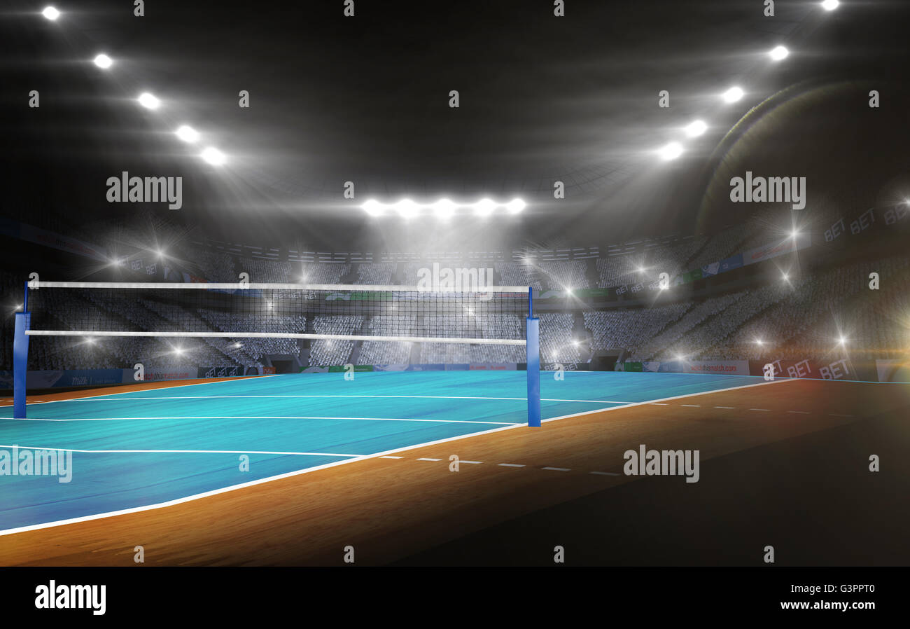 View of a volleyball field Stock Photo - Alamy