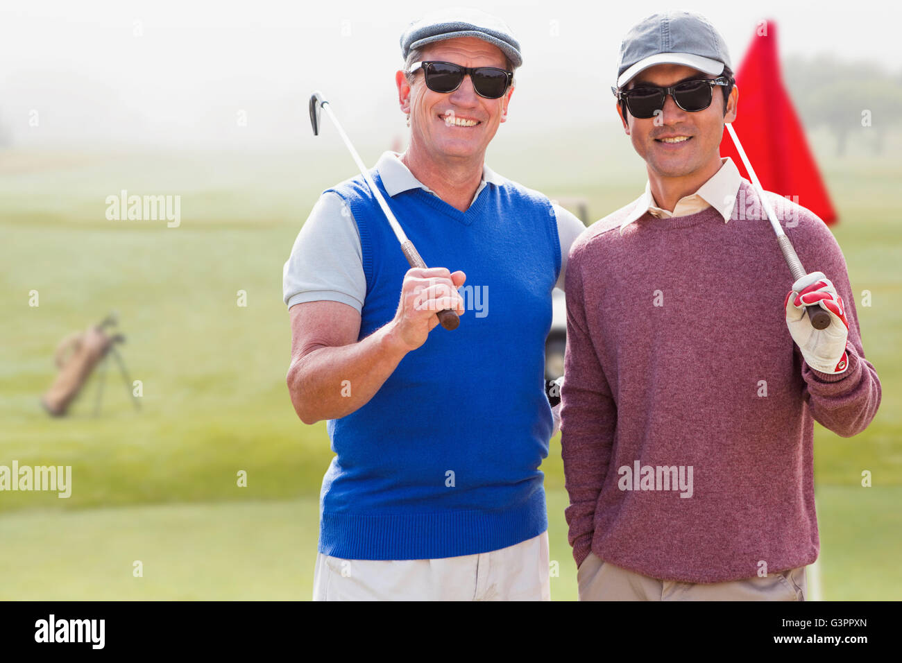 Portrait men holding golf hi-res stock photography and images - Alamy