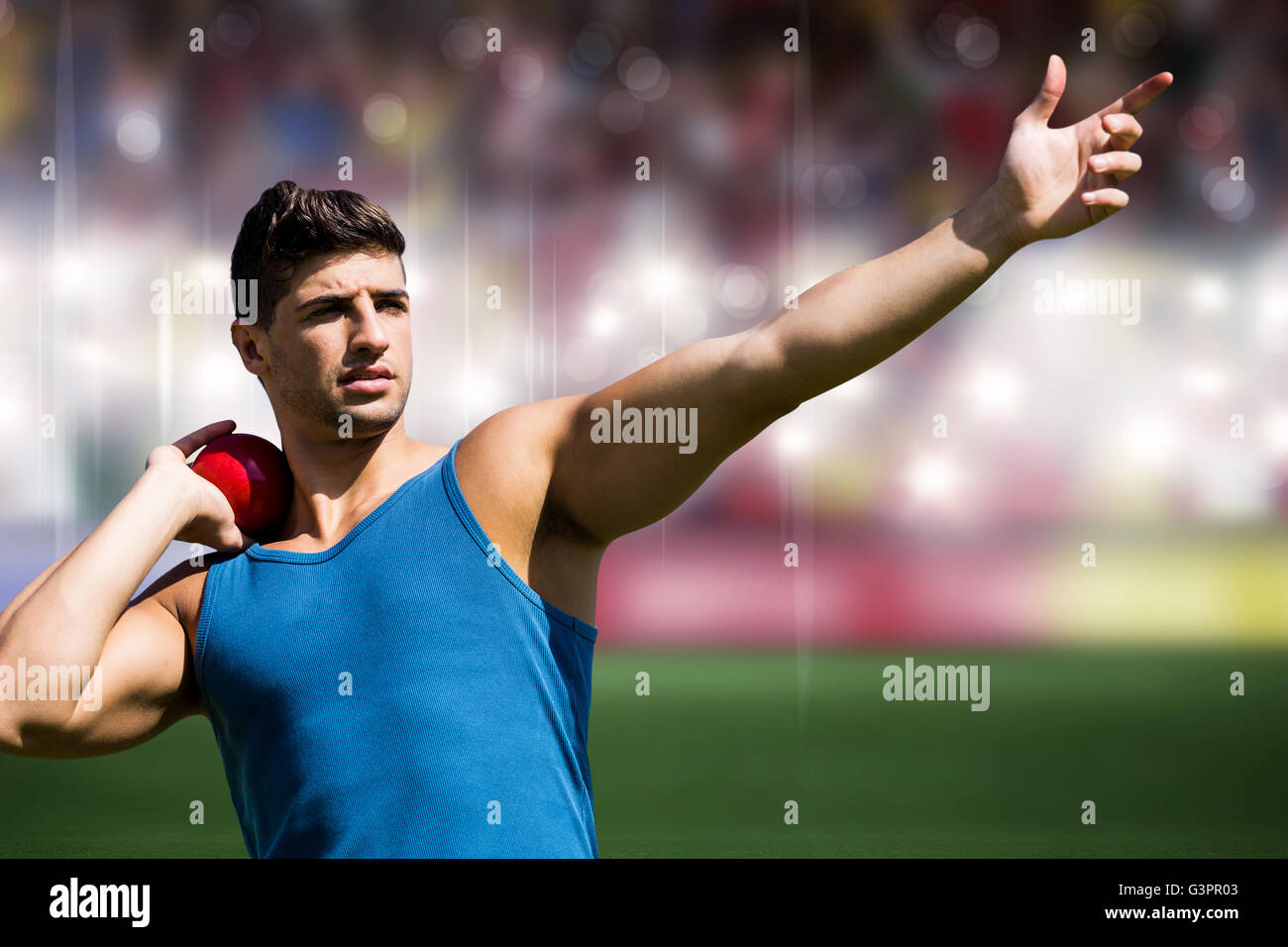 Composite image front view sportsman hi-res stock photography and ...