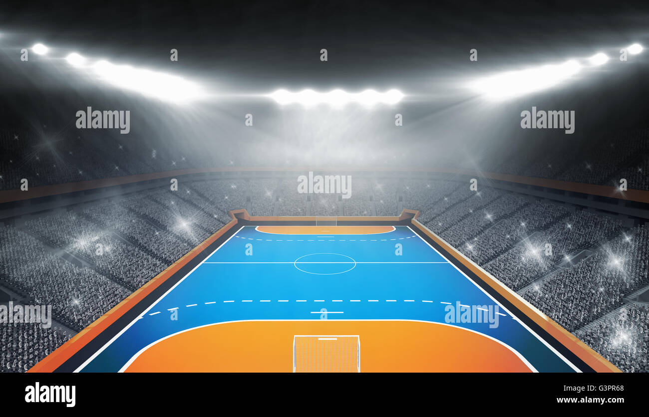 Handball field hi-res stock photography and images - Alamy