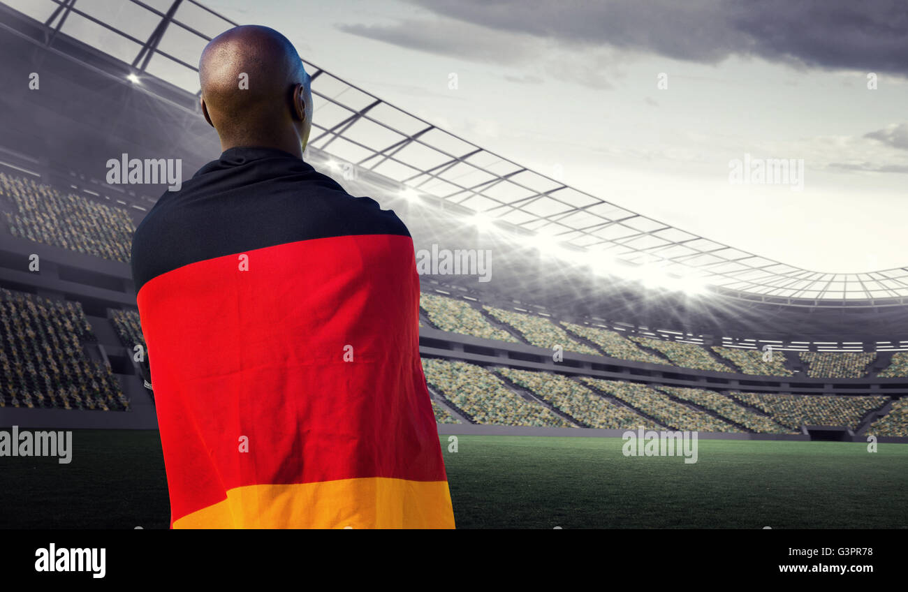 Germany flag draped hi-res stock photography and images - Alamy