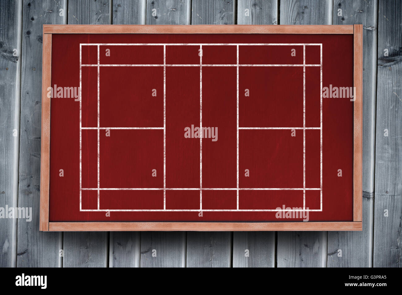Digital image of tennis field plan Stock Photo - Alamy