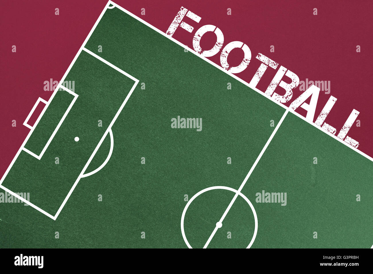 Football message written in white Stock Photo - Alamy