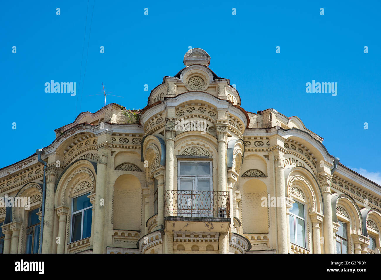 ancient architecture building with windows in classic style Stock Photo ...