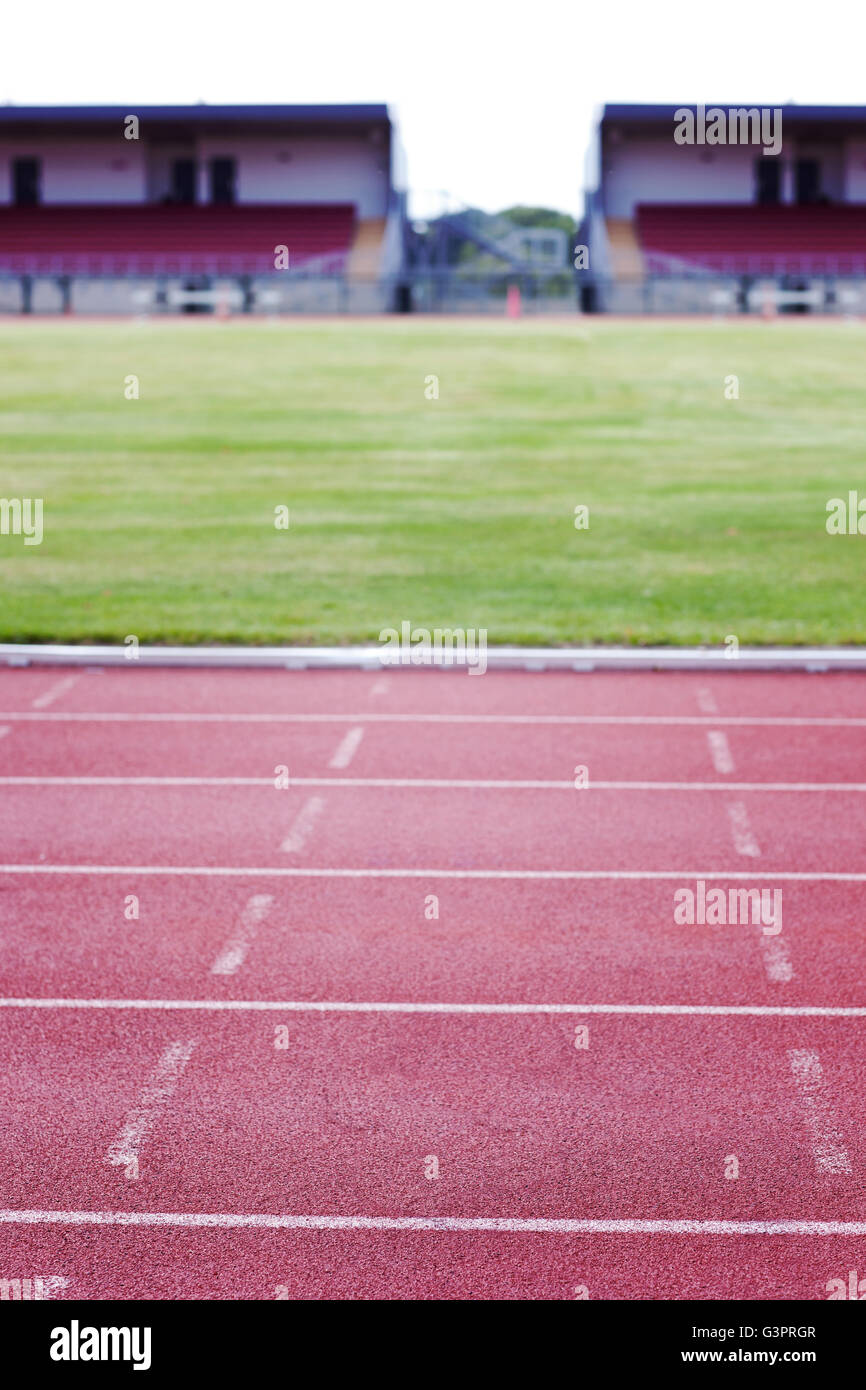 View of a running track Stock Photo - Alamy