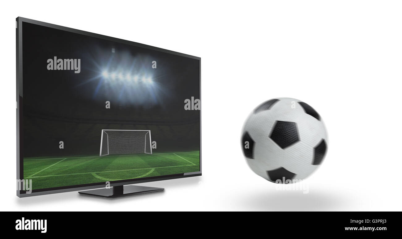 Grass football pitch Cut Out Stock Images & Pictures - Alamy