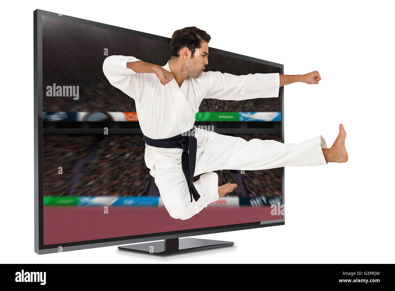 Karate karate kick vitality hi-res stock photography and images - Alamy