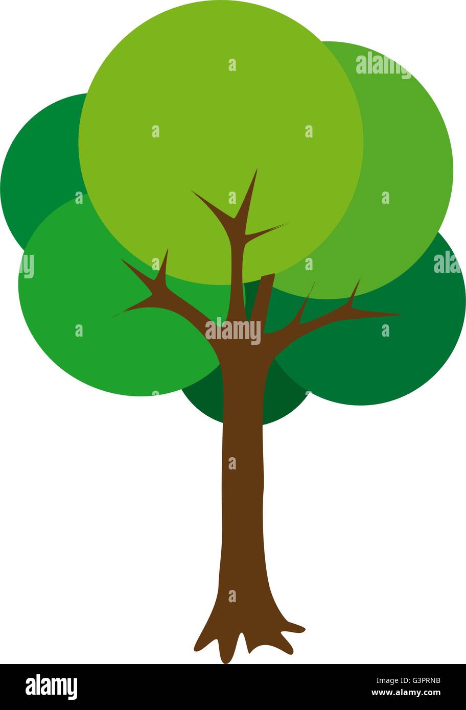 tree green cartoon Stock Vector Image & Art - Alamy