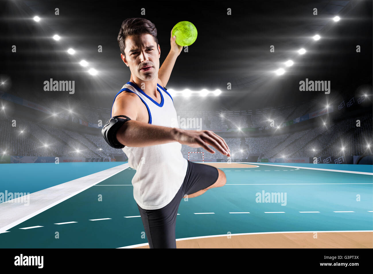 Portrait athlete man throwing ball hi-res stock photography and images ...