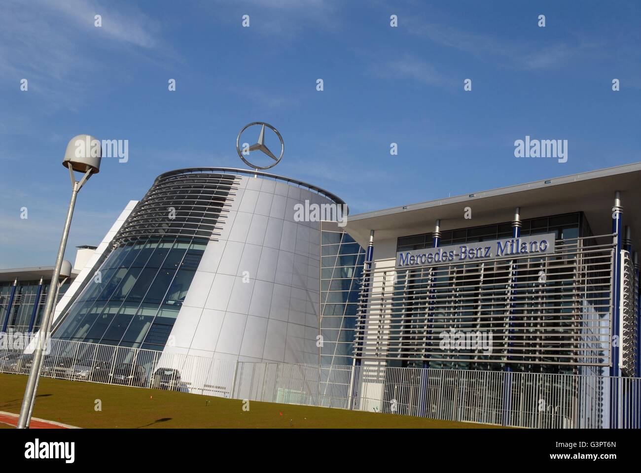 The Mercedes-Benz Center in Milan, the largest sales and representation ...