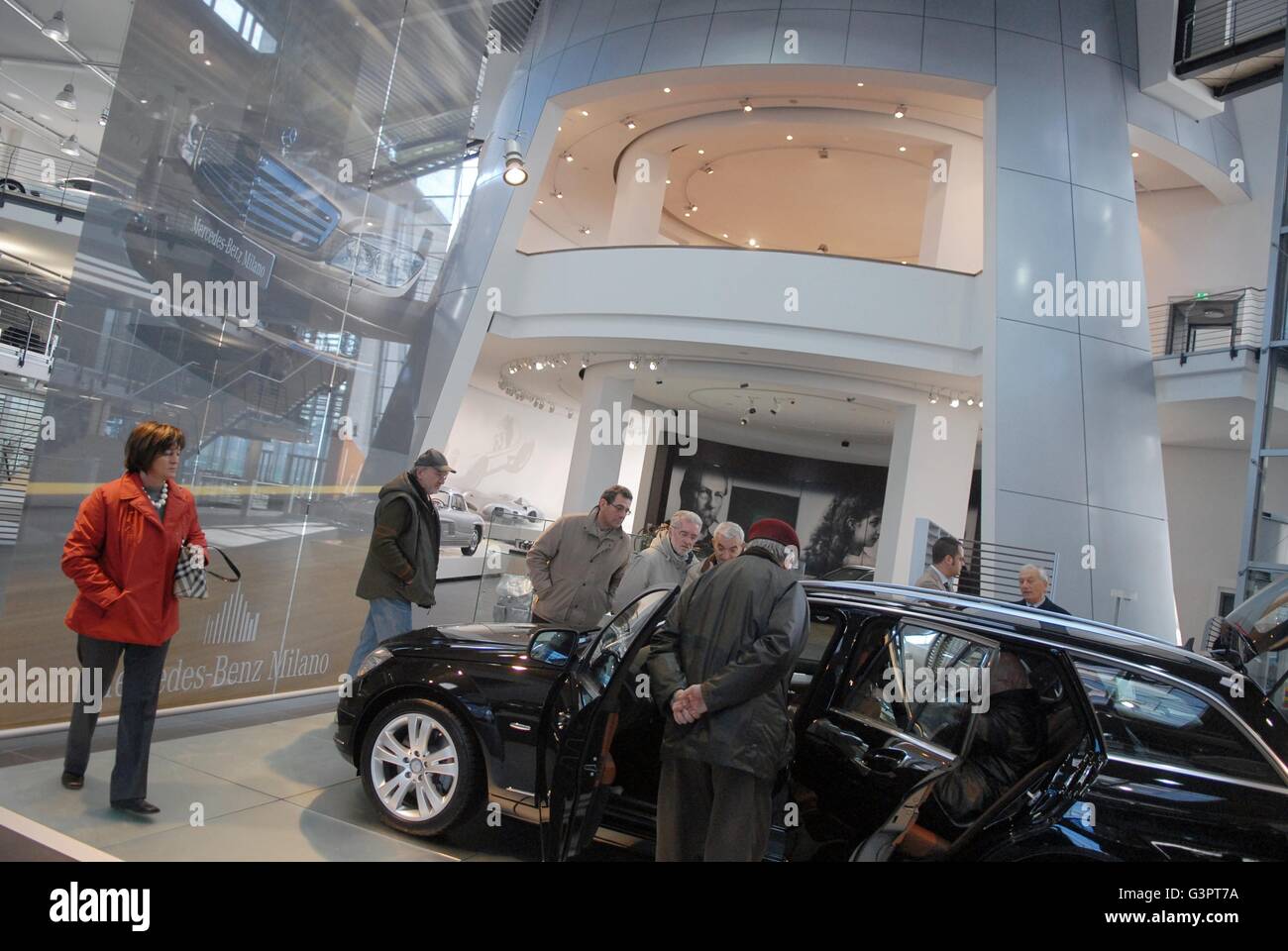 The Mercedes-Benz Center in Milan, the largest sales and representation ...