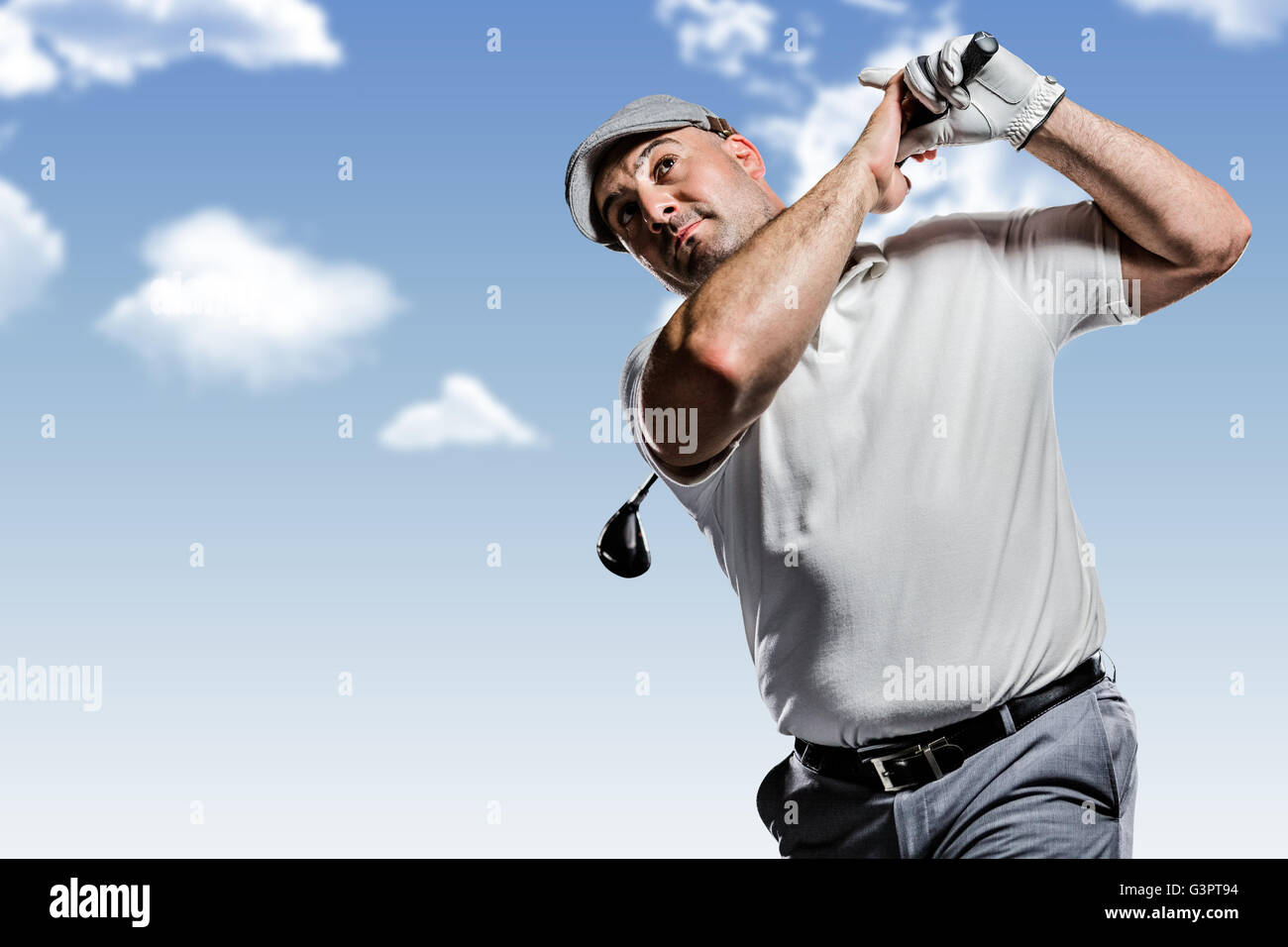 Portrait of golf player Stock Photo - Alamy