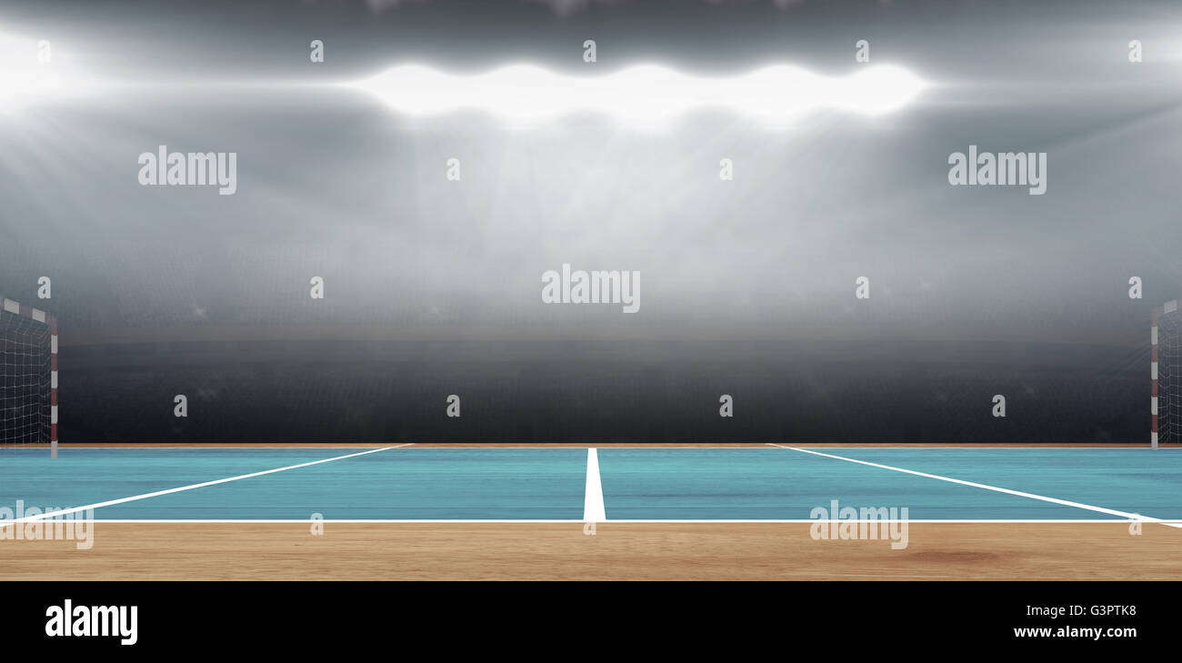 Handball field hi-res stock photography and images - Alamy
