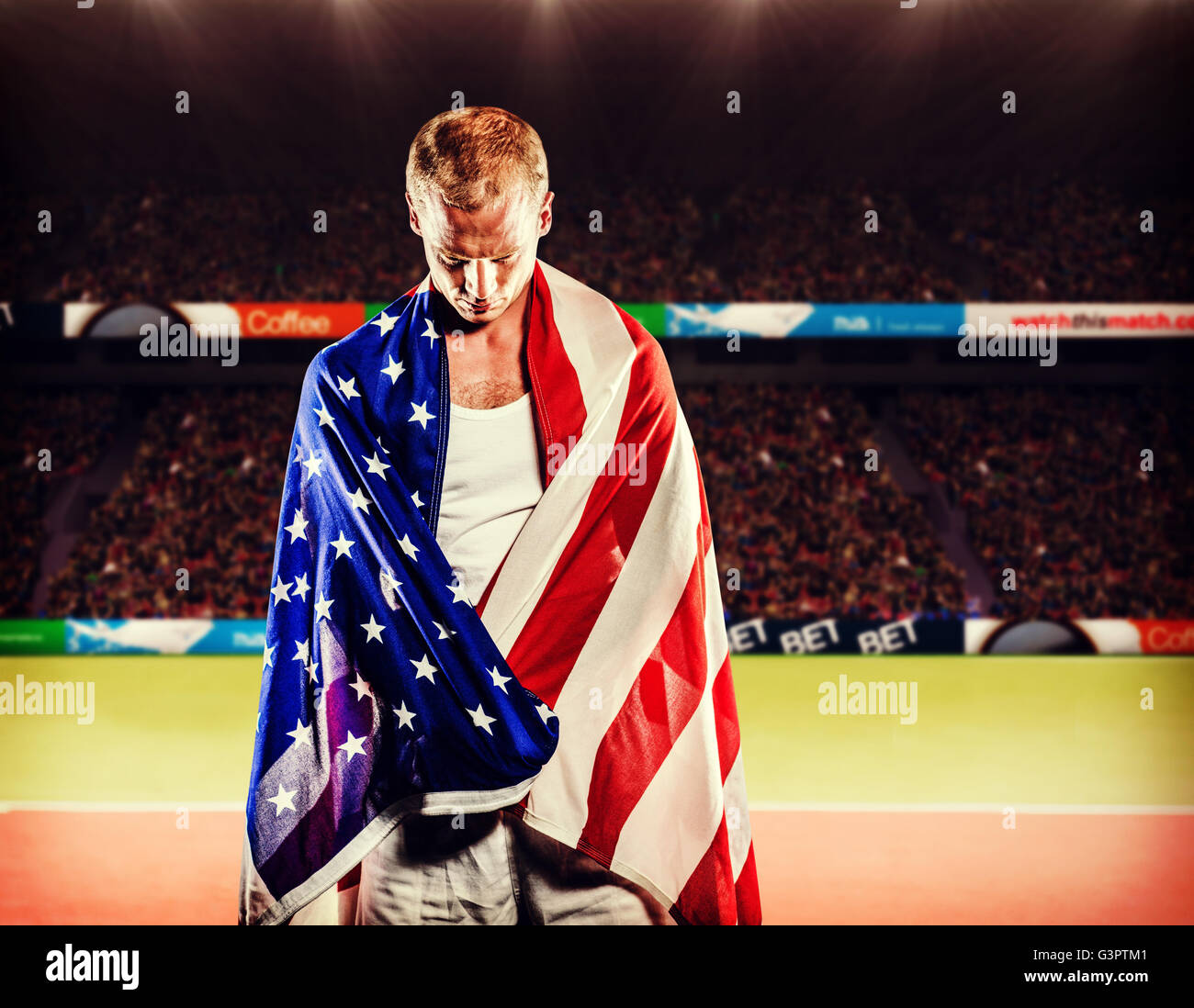 3d wrapped flag hi-res stock photography and images - Alamy