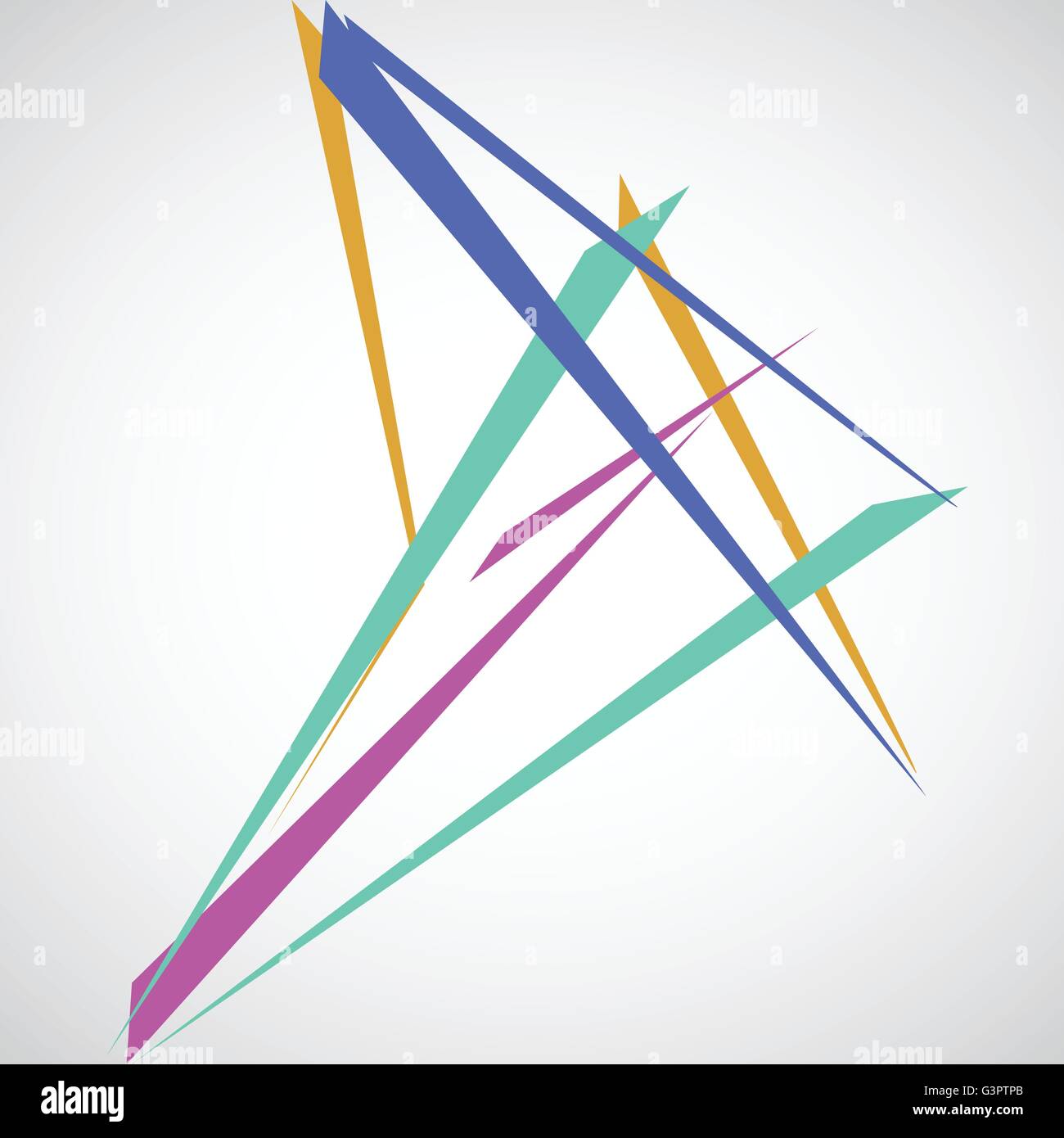 Colorful Lines shapes abstract isolated on white background vector ...