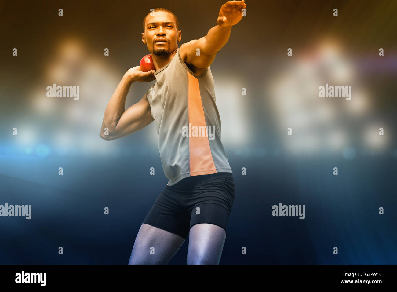 Composite image front view sportsman hi-res stock photography and ...