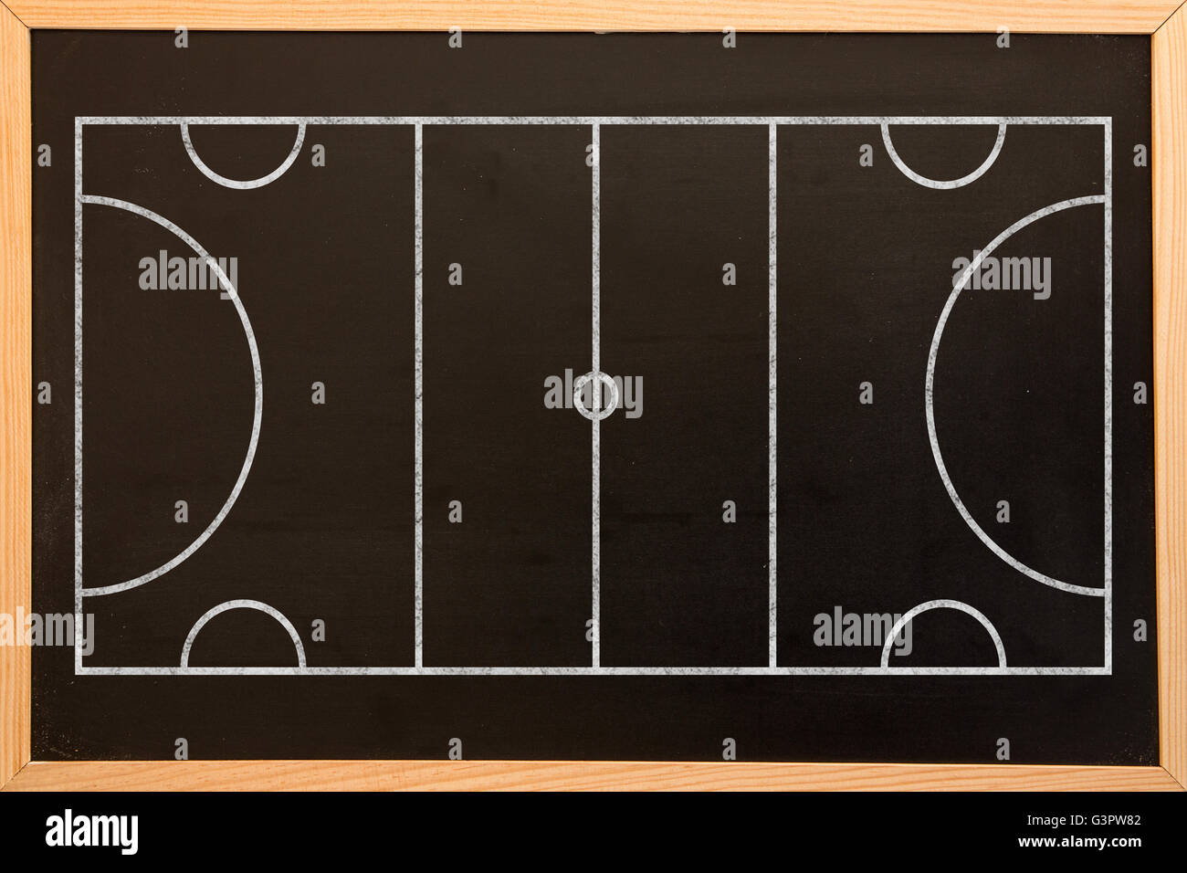 Digital image of sport field plan Stock Photo - Alamy