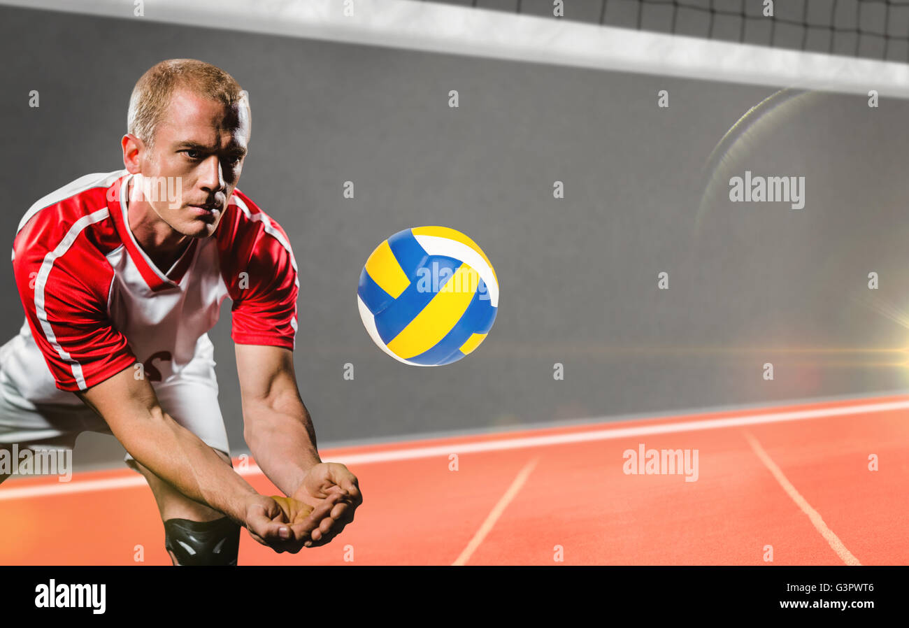Diving volleyball player hi-res stock photography and images - Alamy