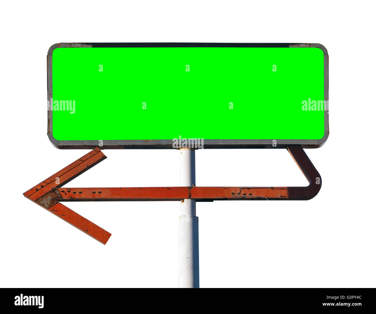 Arrow on an sign hi-res stock photography and images - Alamy