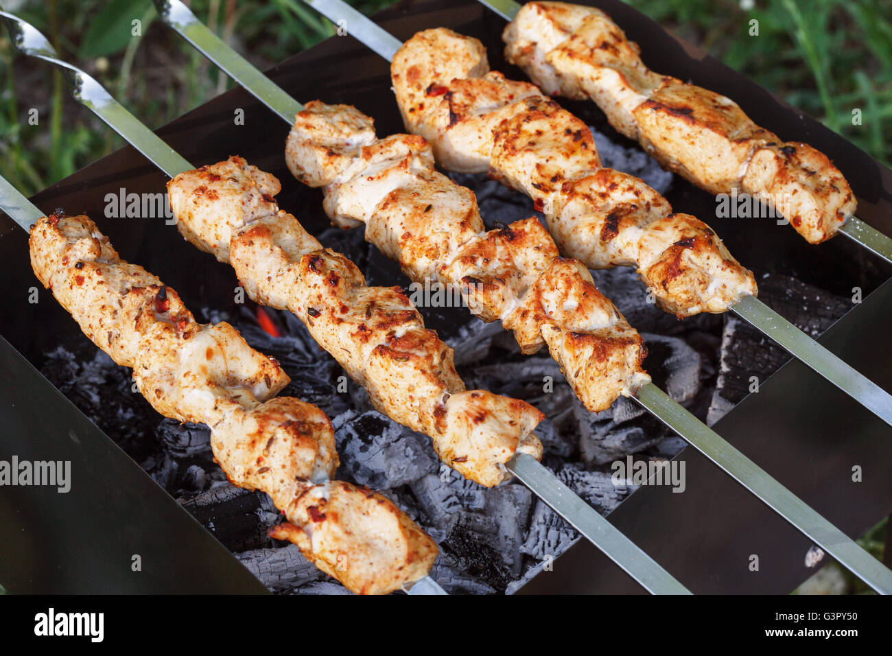 Grill chicken shish hi-res stock photography and images - Alamy