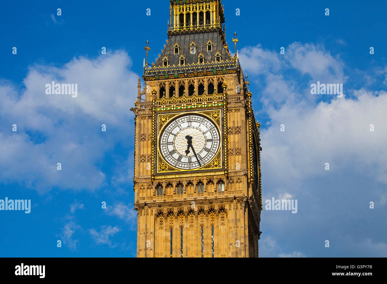 The Elizabeth Tower, which contains the iconic bell named Big Ben, at ...