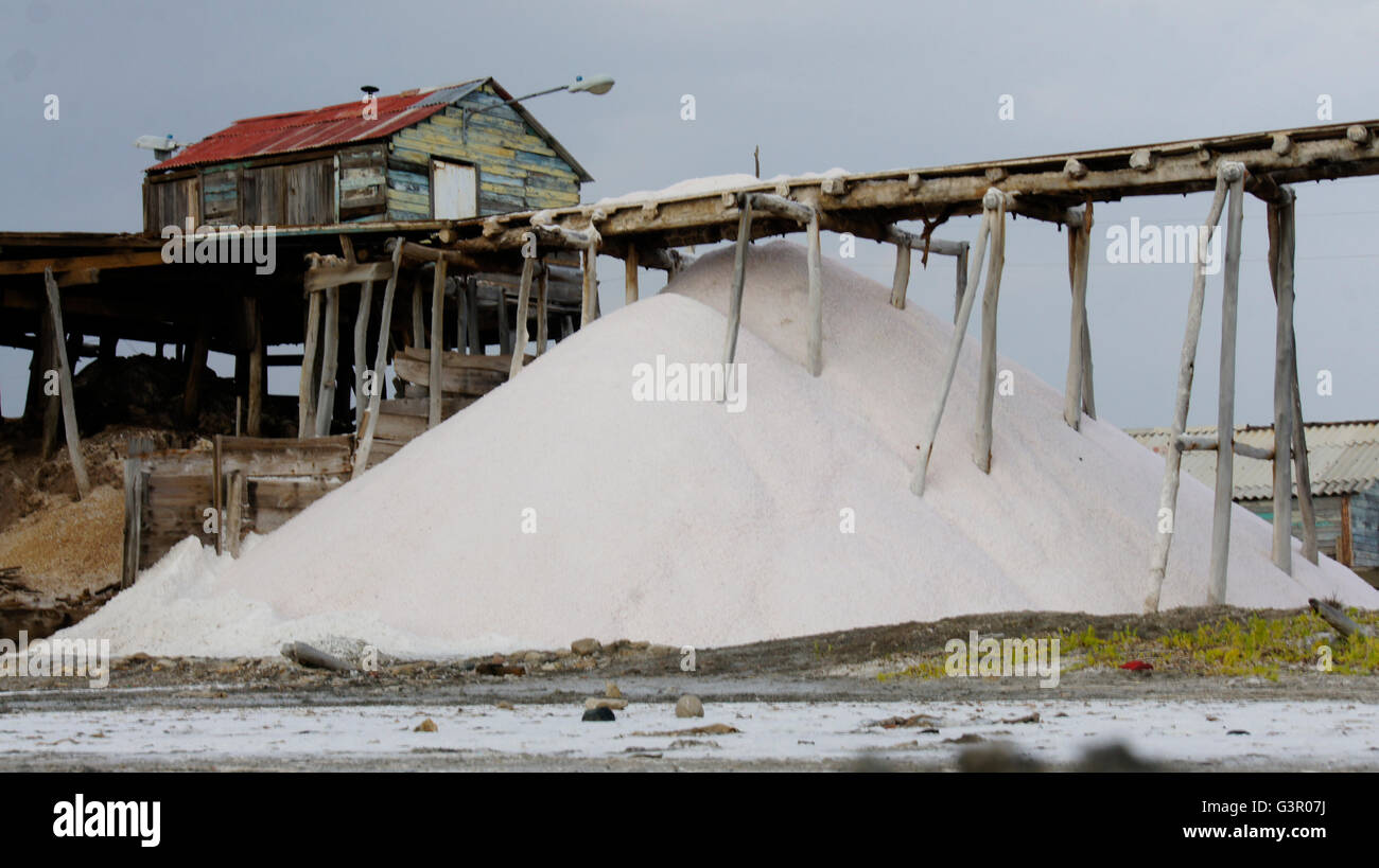 old weathered caribbean salt refinery Stock Photo - Alamy