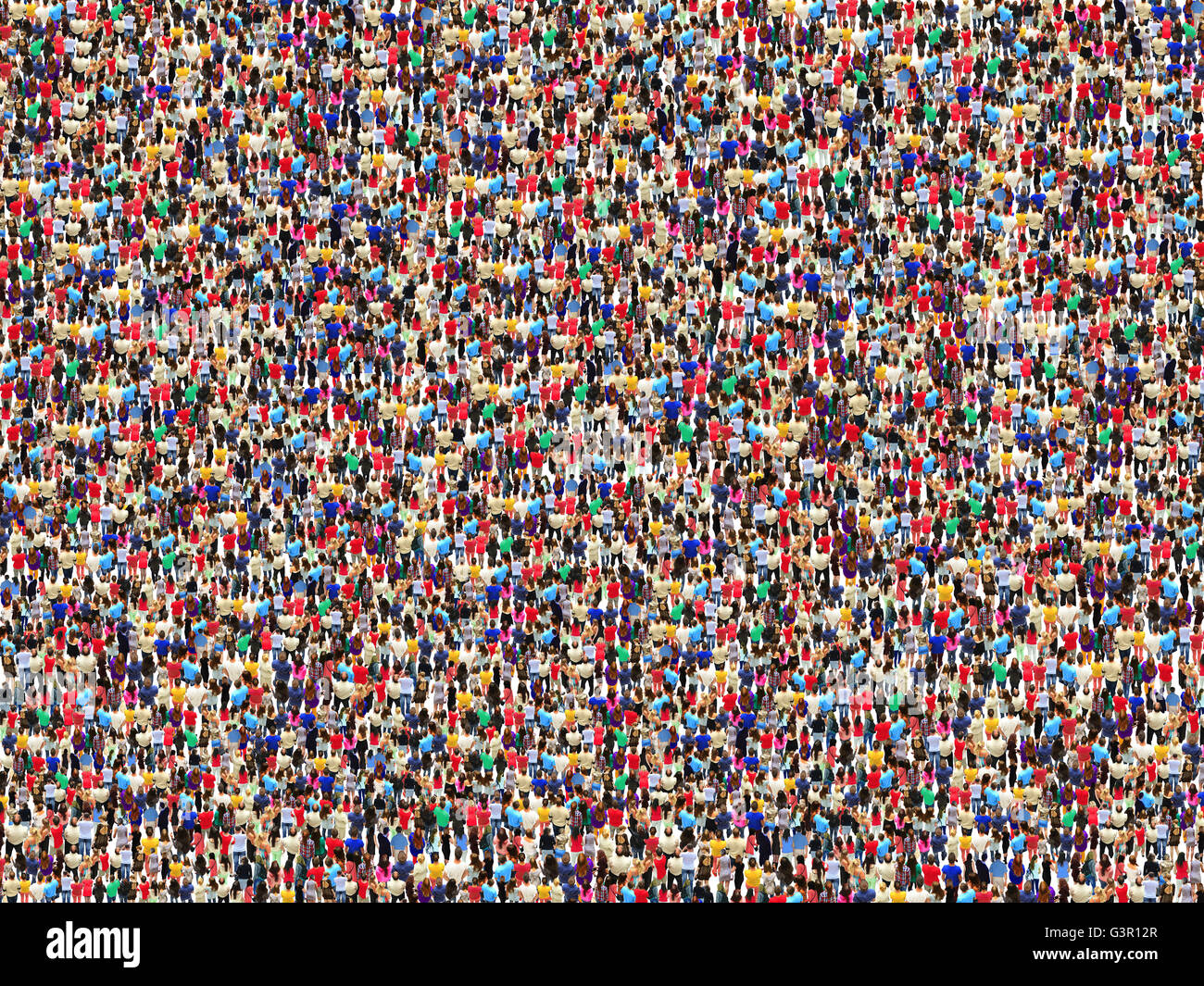 crowd of a lot of people very big and bright Stock Photo - Alamy