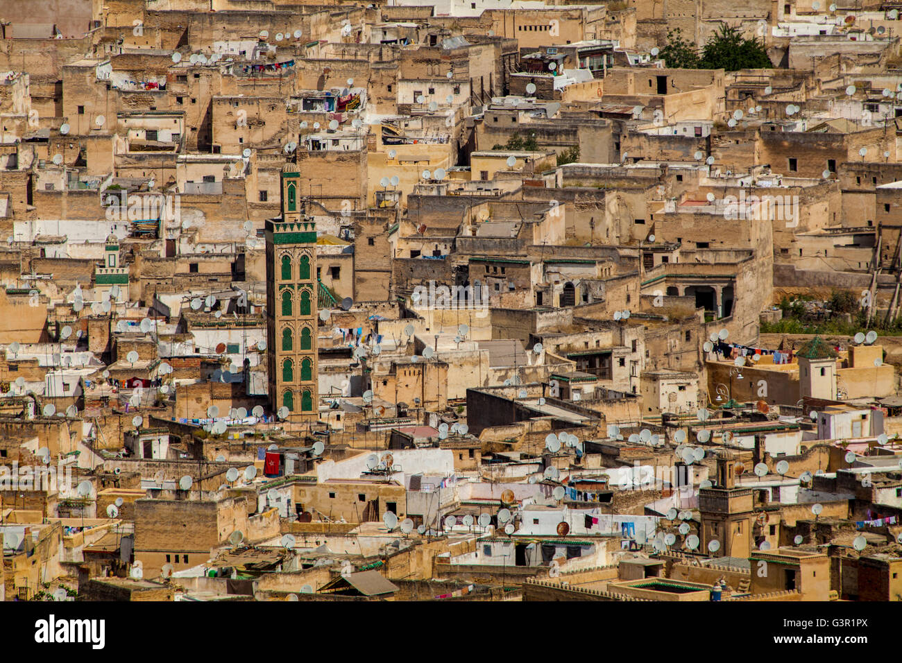 View of the city of Fez ( Fes Fas ) UNESCO heritage site in Morocco ...