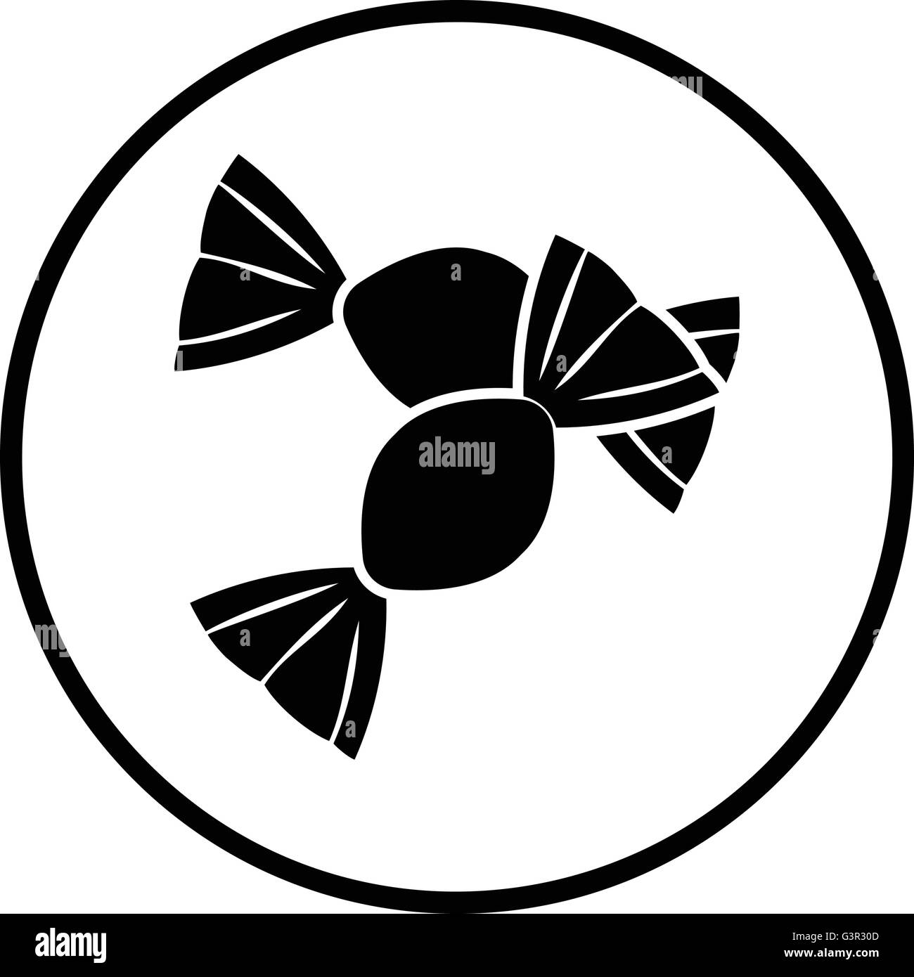 Candy icon. Thin circle design. Vector illustration Stock Vector Image ...