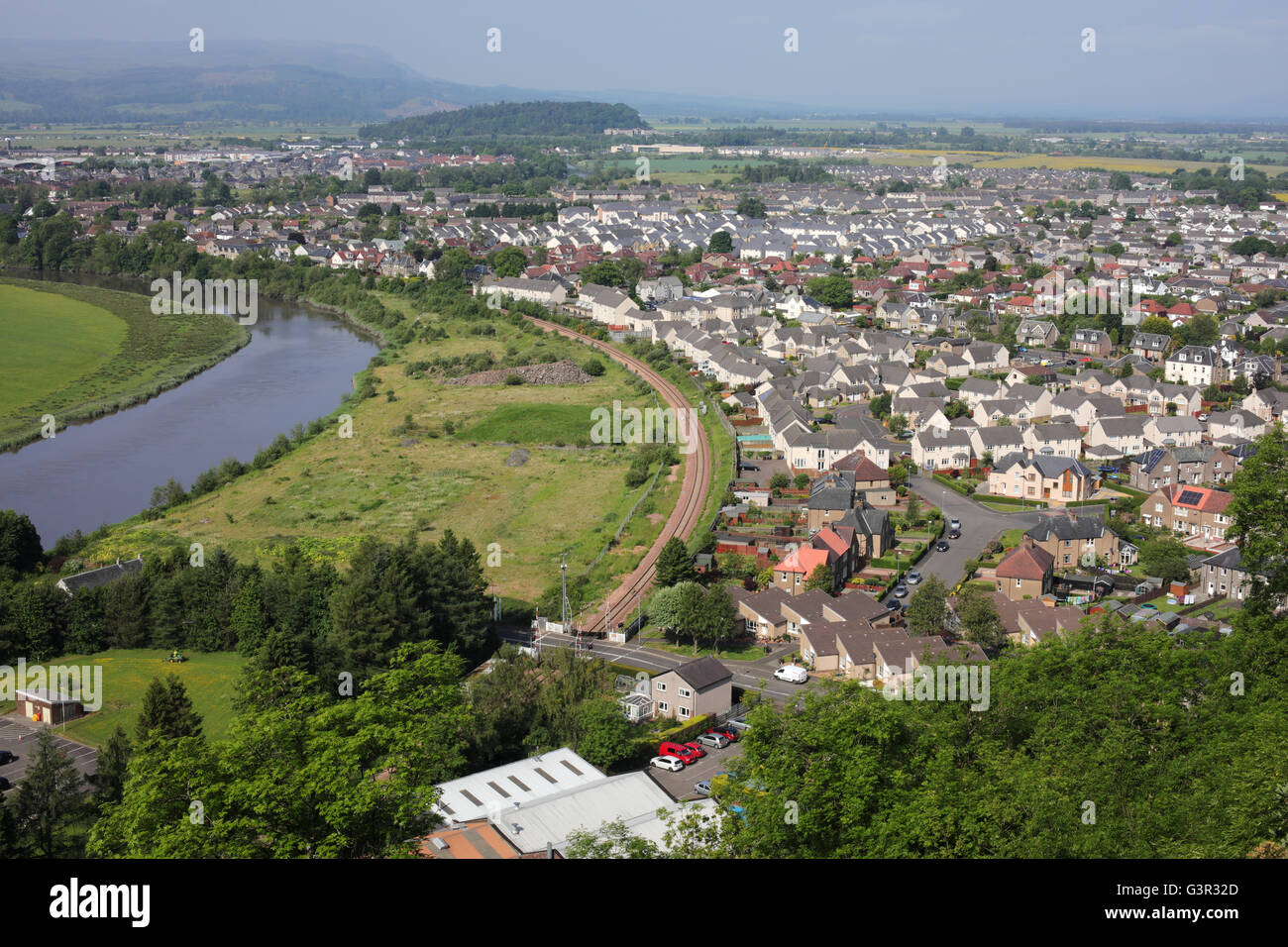 Aerial view of stirling castle hi-res stock photography and images - Alamy
