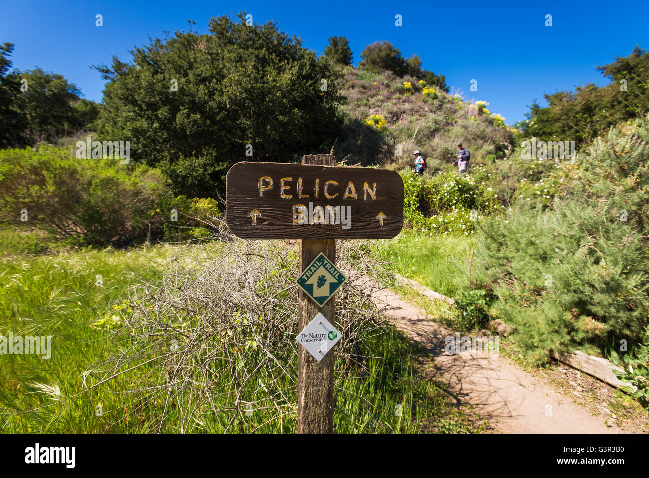 Pelican bay trail sign santa hi-res stock photography and images - Alamy