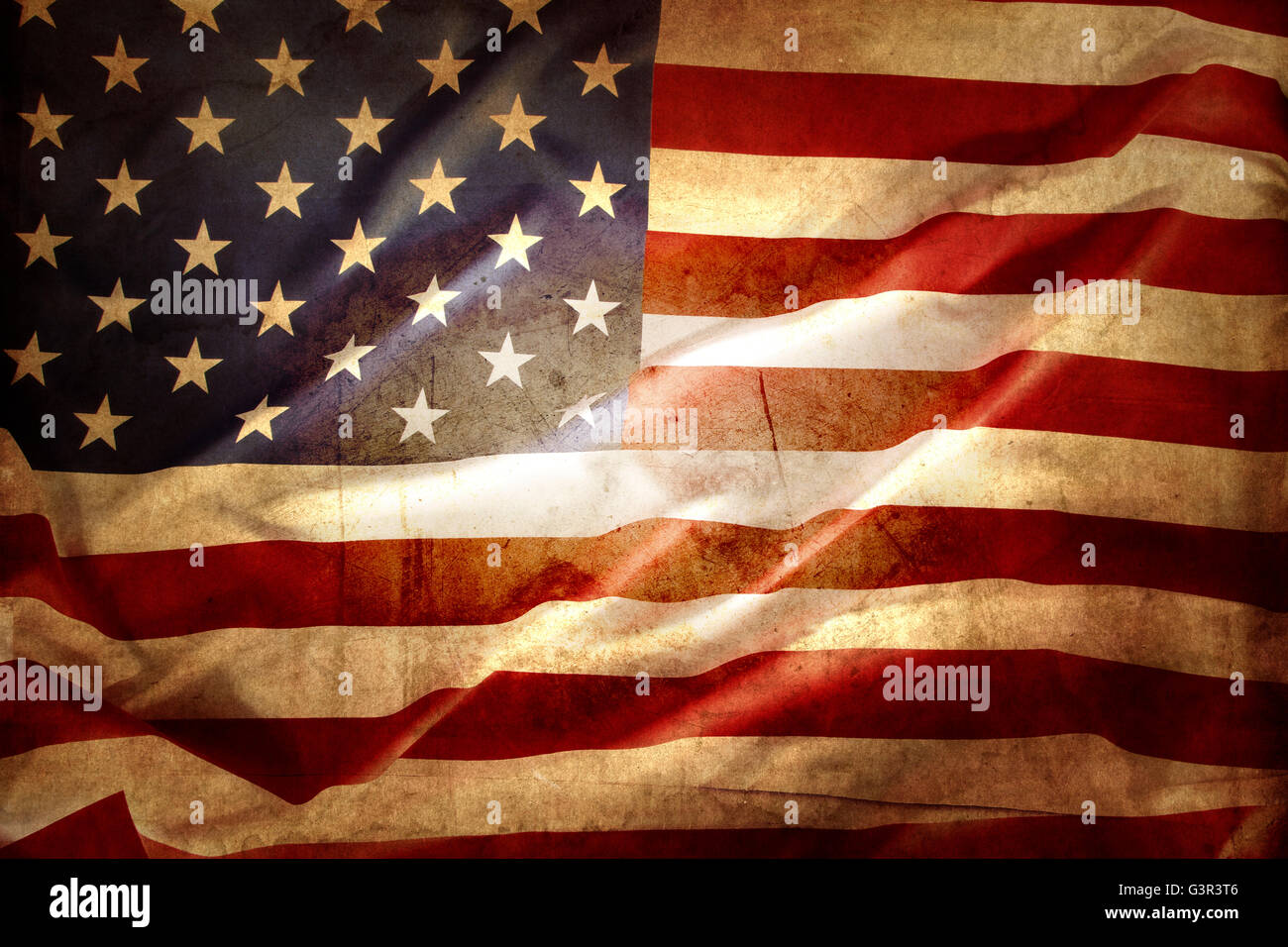 Old american flags design hi-res stock photography and images - Alamy
