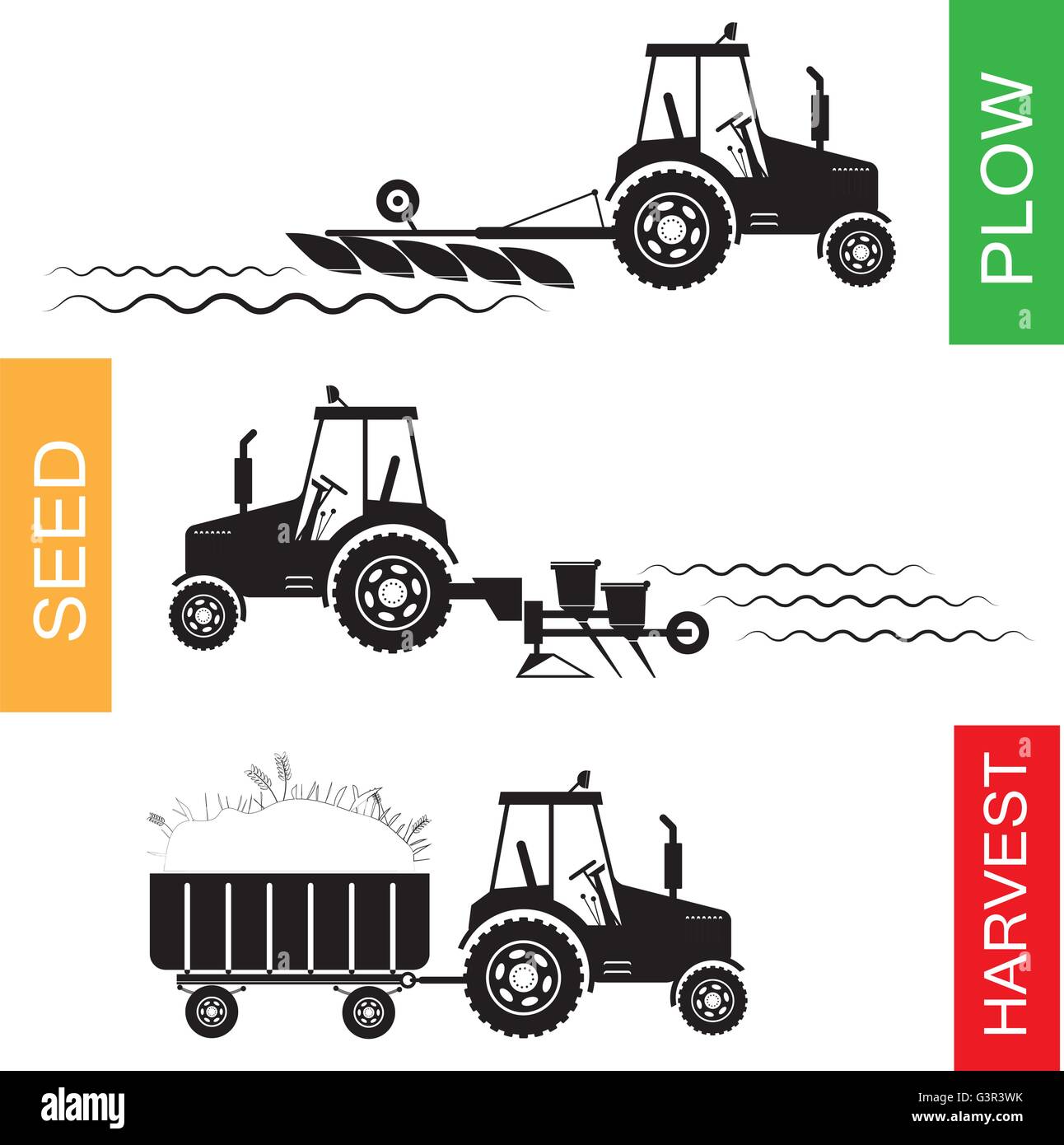 Growing crops industry Stock Vector Images - Alamy