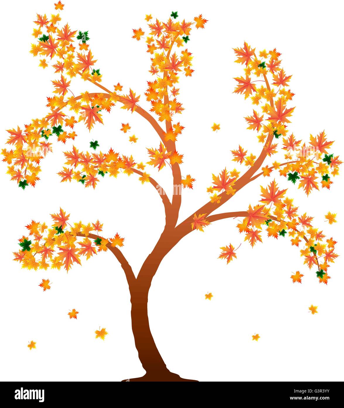 Orange bush brown Stock Vector Images - Alamy