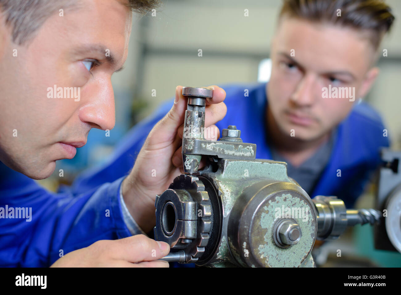 solving machine problems Stock Photo - Alamy