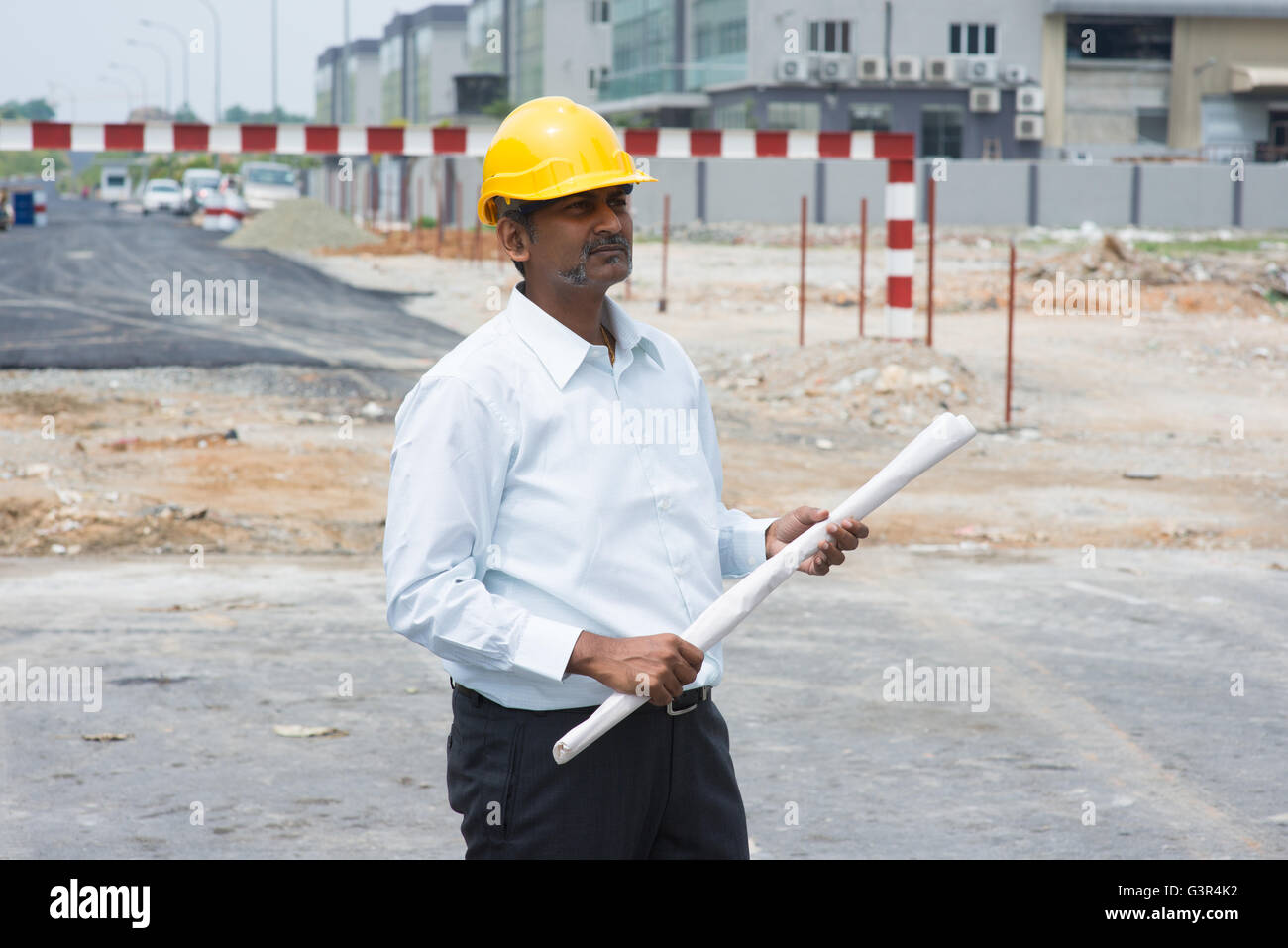 indian construction worker at site Stock Photo - Alamy