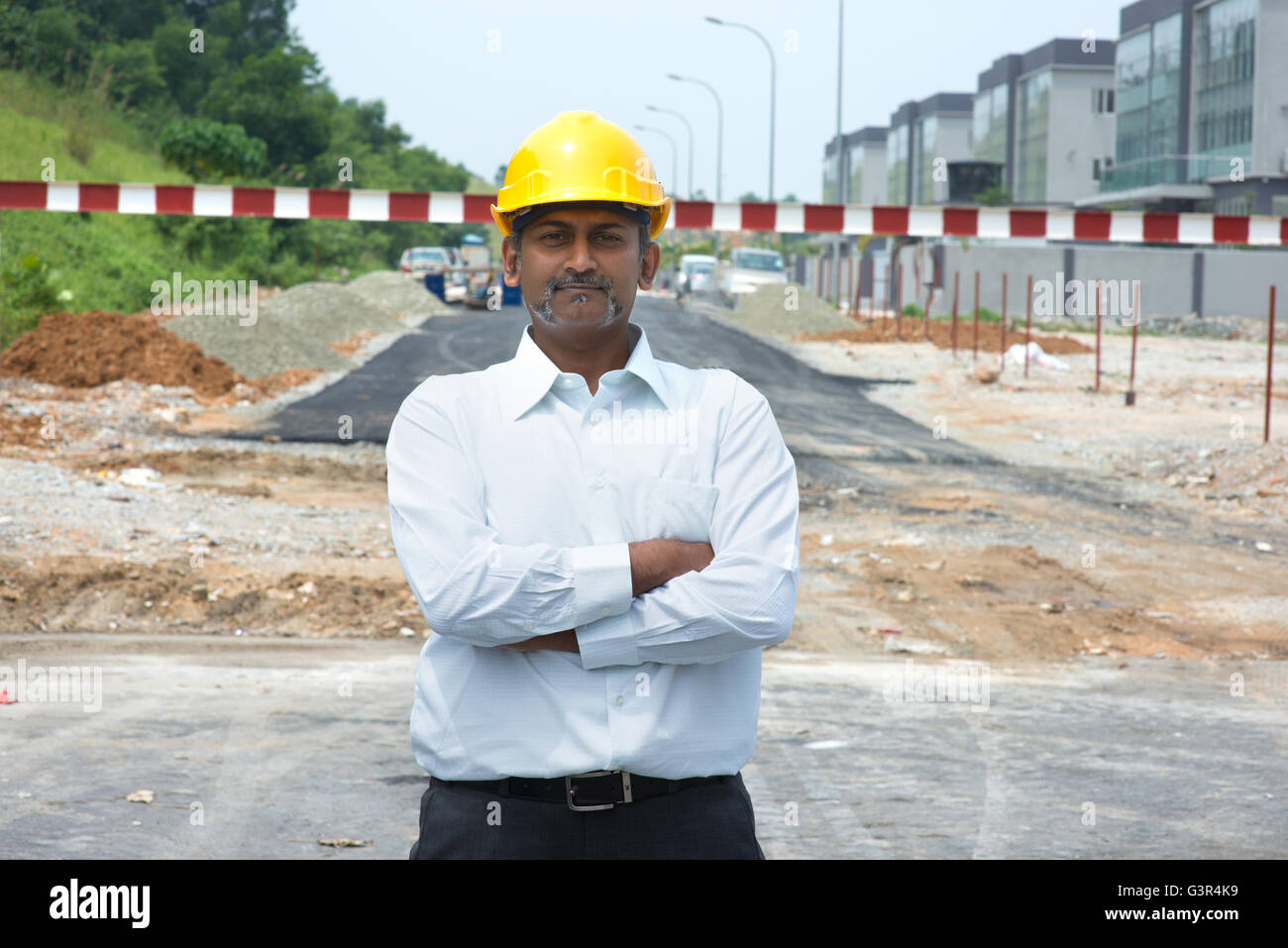 indian construction worker at site Stock Photo - Alamy