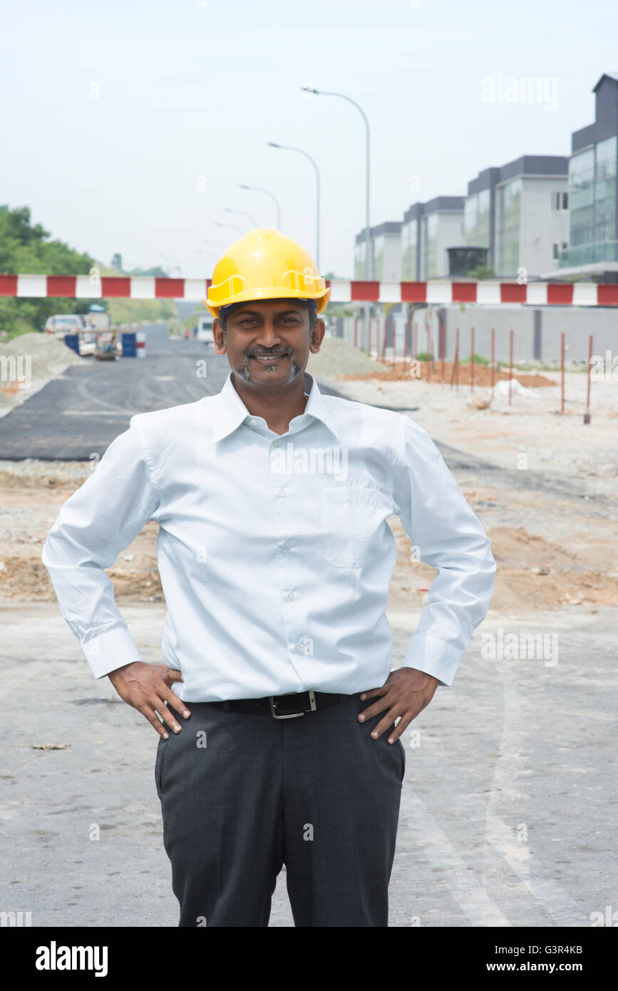 indian construction worker at site Stock Photo - Alamy