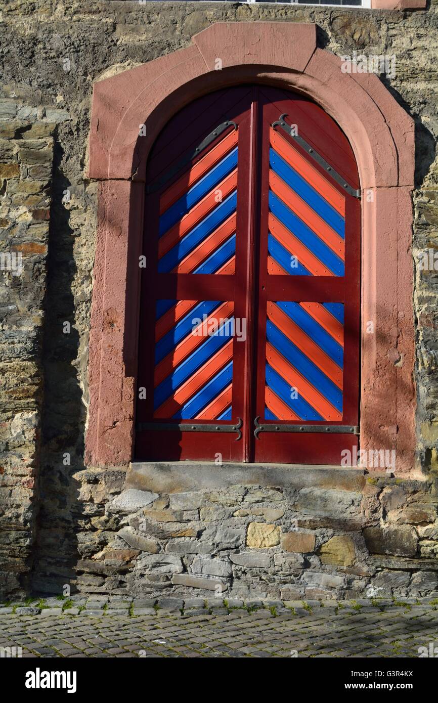 Wooden gate at Idstein Castle Stock Photo - Alamy