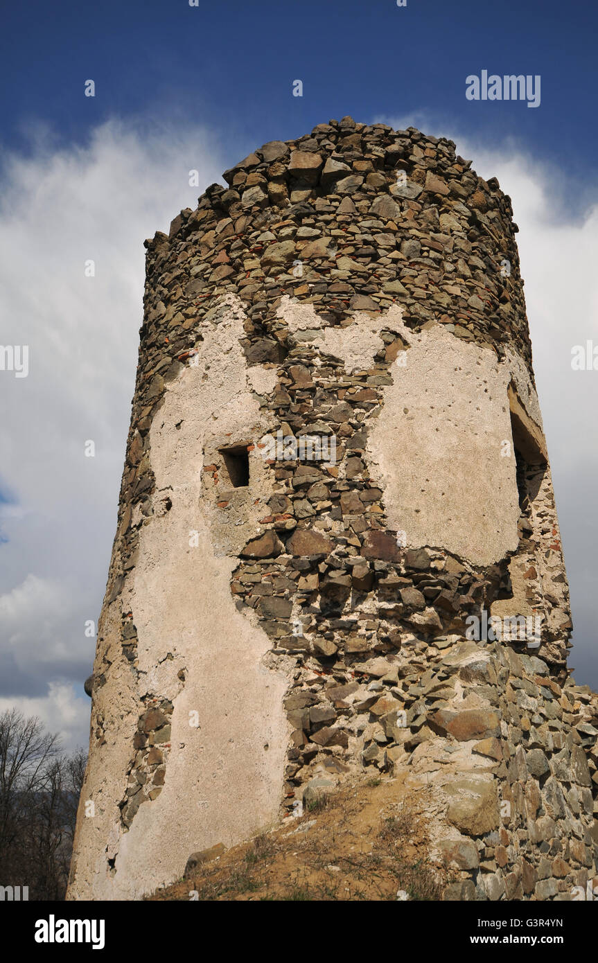 Ruins of Saris castle in Slovakia Stock Photo - Alamy