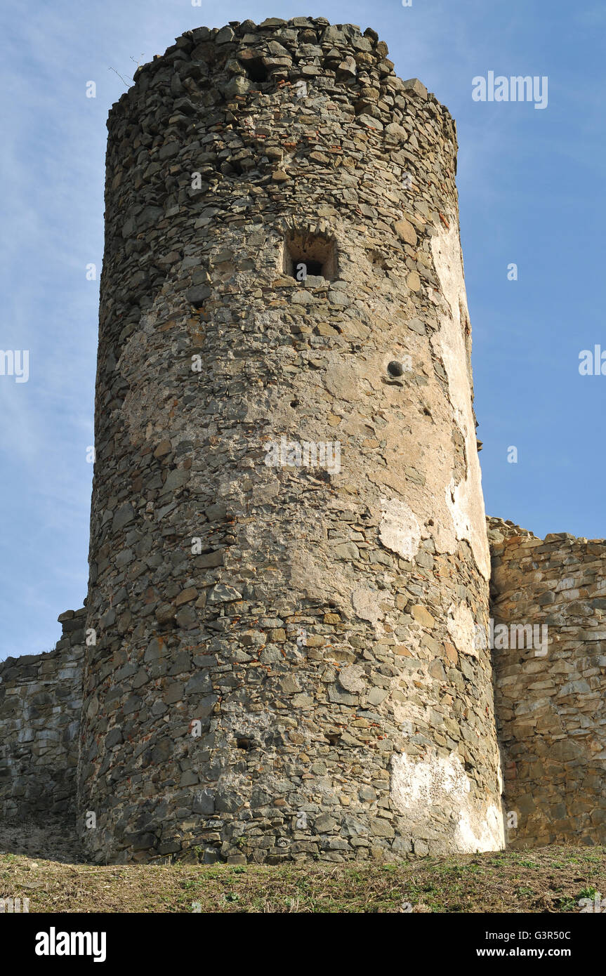 Ruins of Saris castle in Slovakia Stock Photo - Alamy