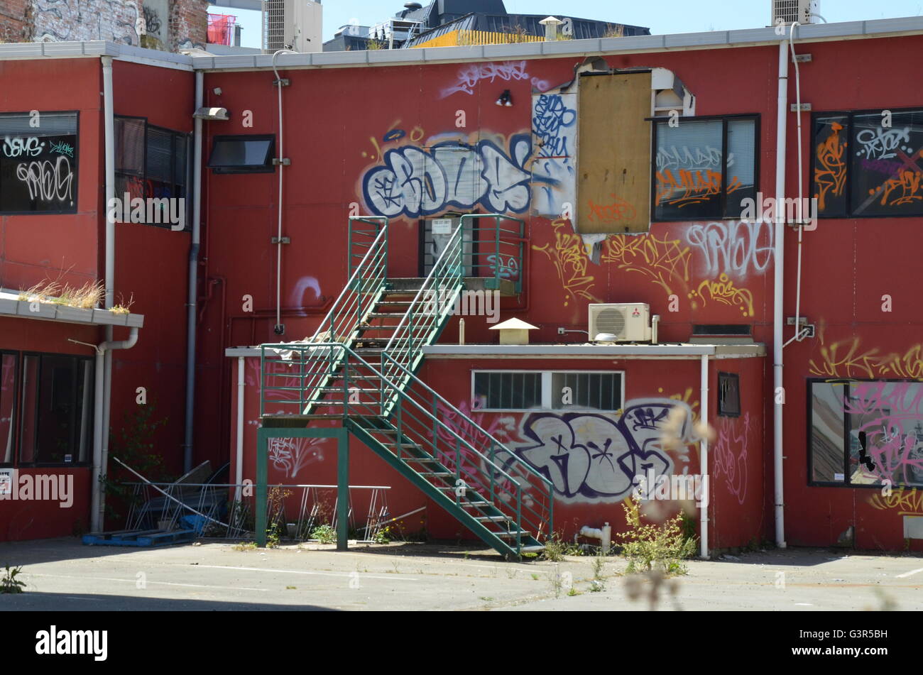 Graffiti on Buildings Stock Photo - Alamy