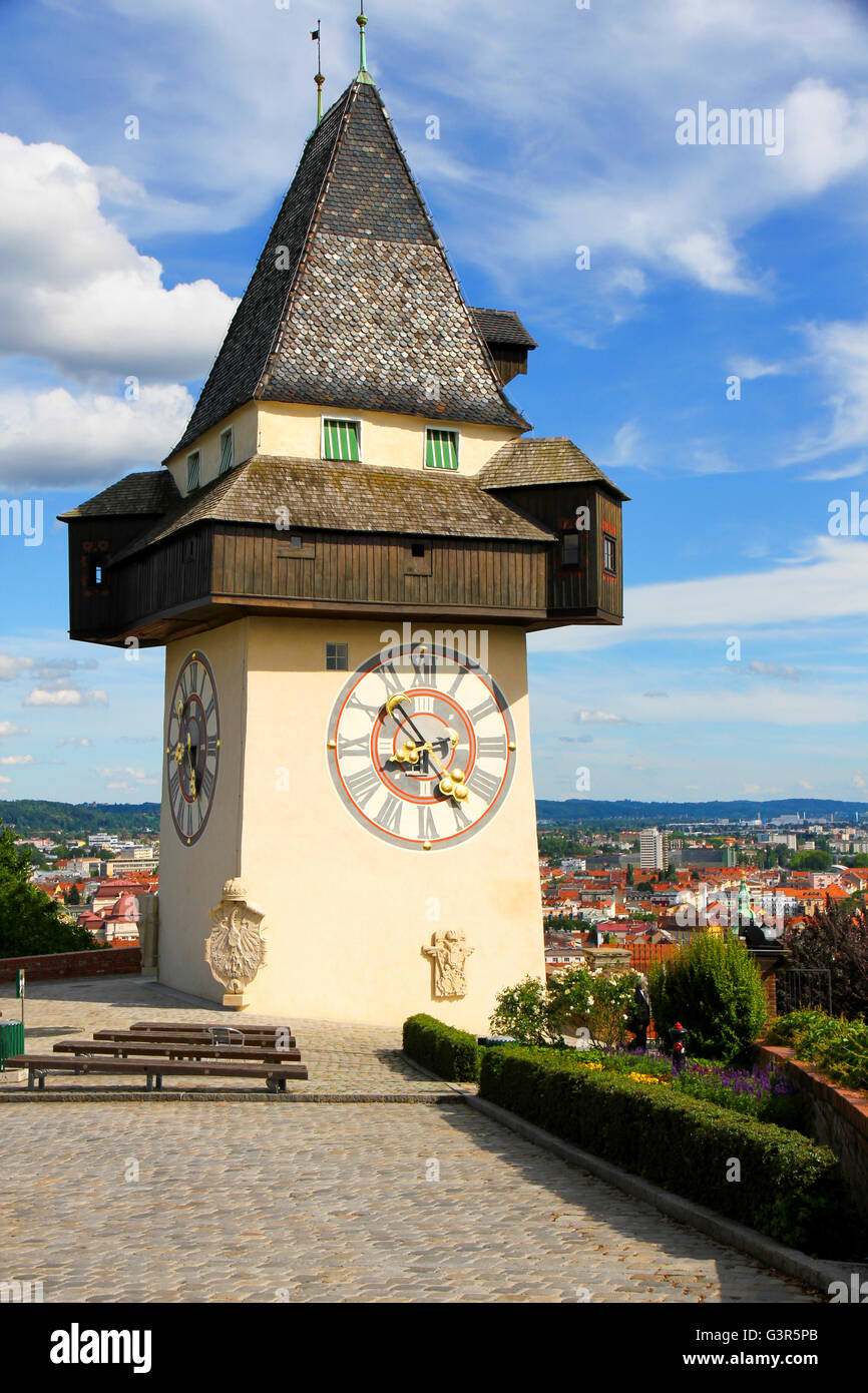 Uhrturm clocktower in graz austria hi-res stock photography and images - Alamy