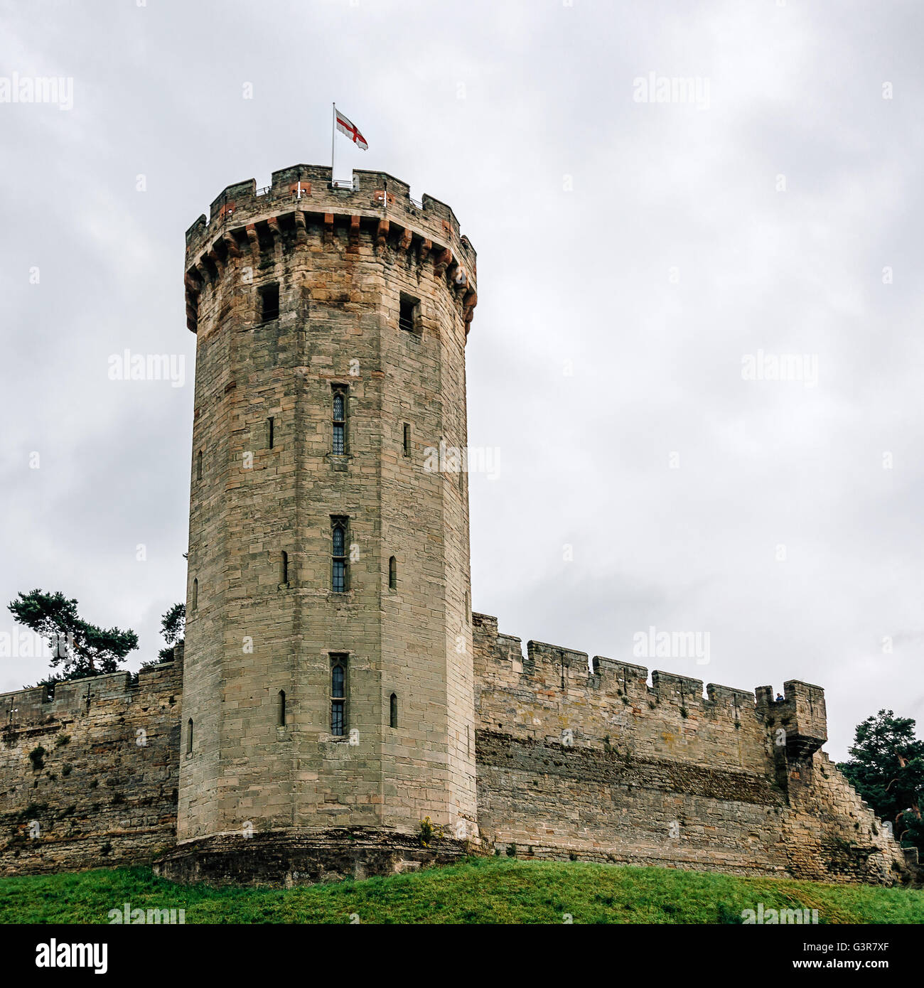 Warwick Castle. It is a medieval castle built in 11th century by ...