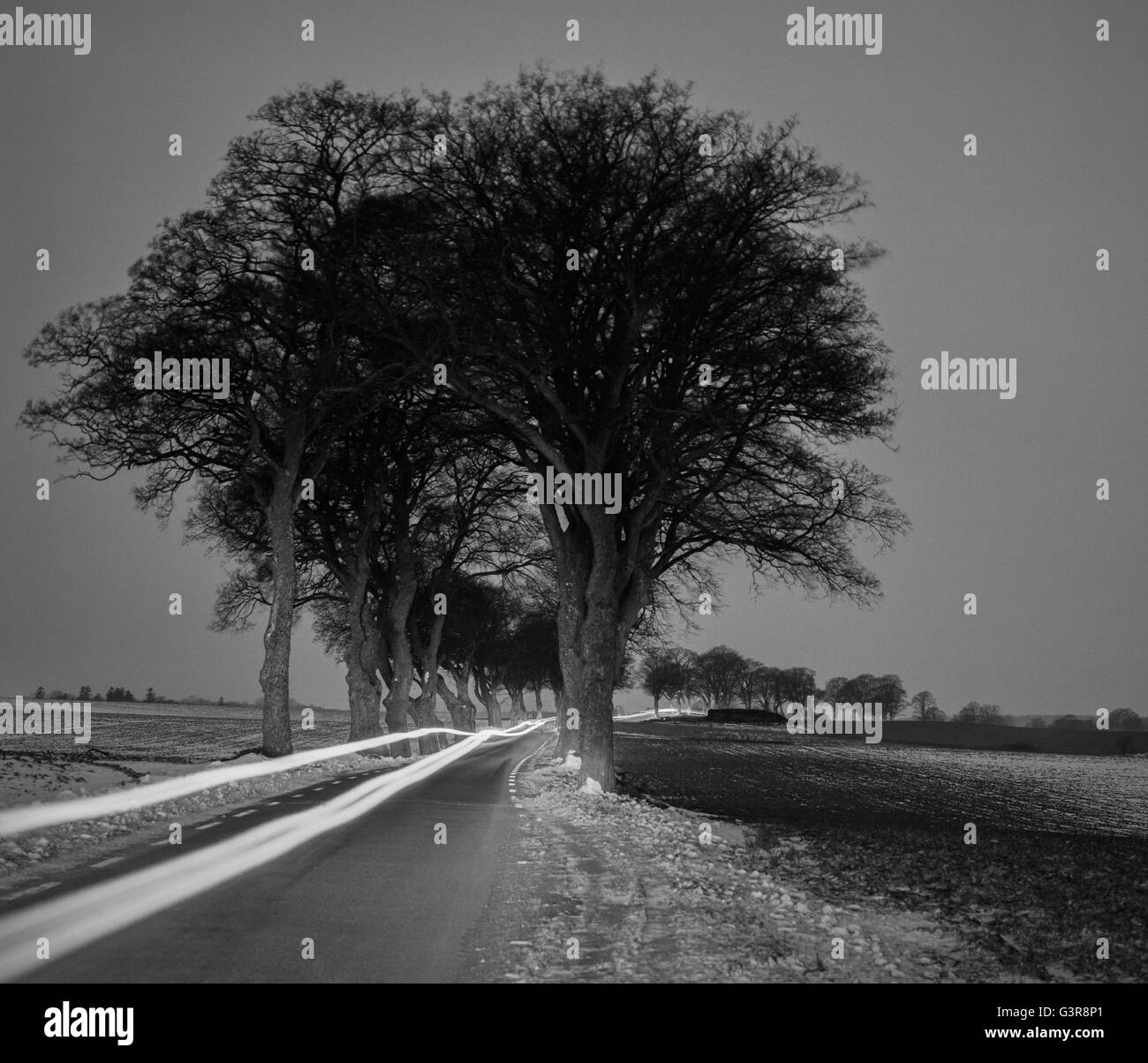 Car light trail hi-res stock photography and images - Alamy