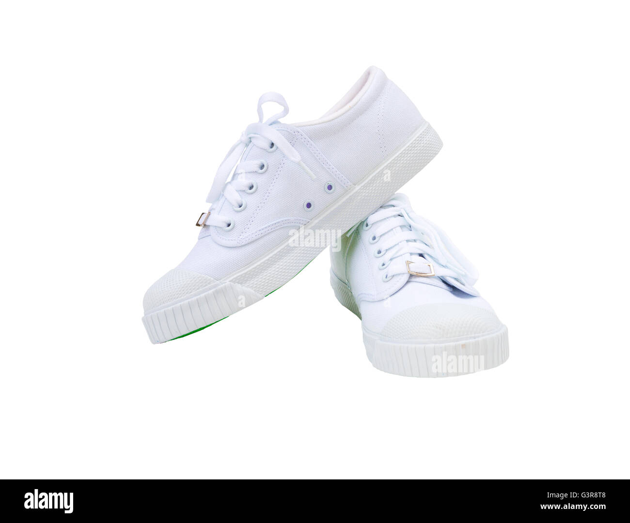 White Shoes isolated on white background Stock Photo - Alamy